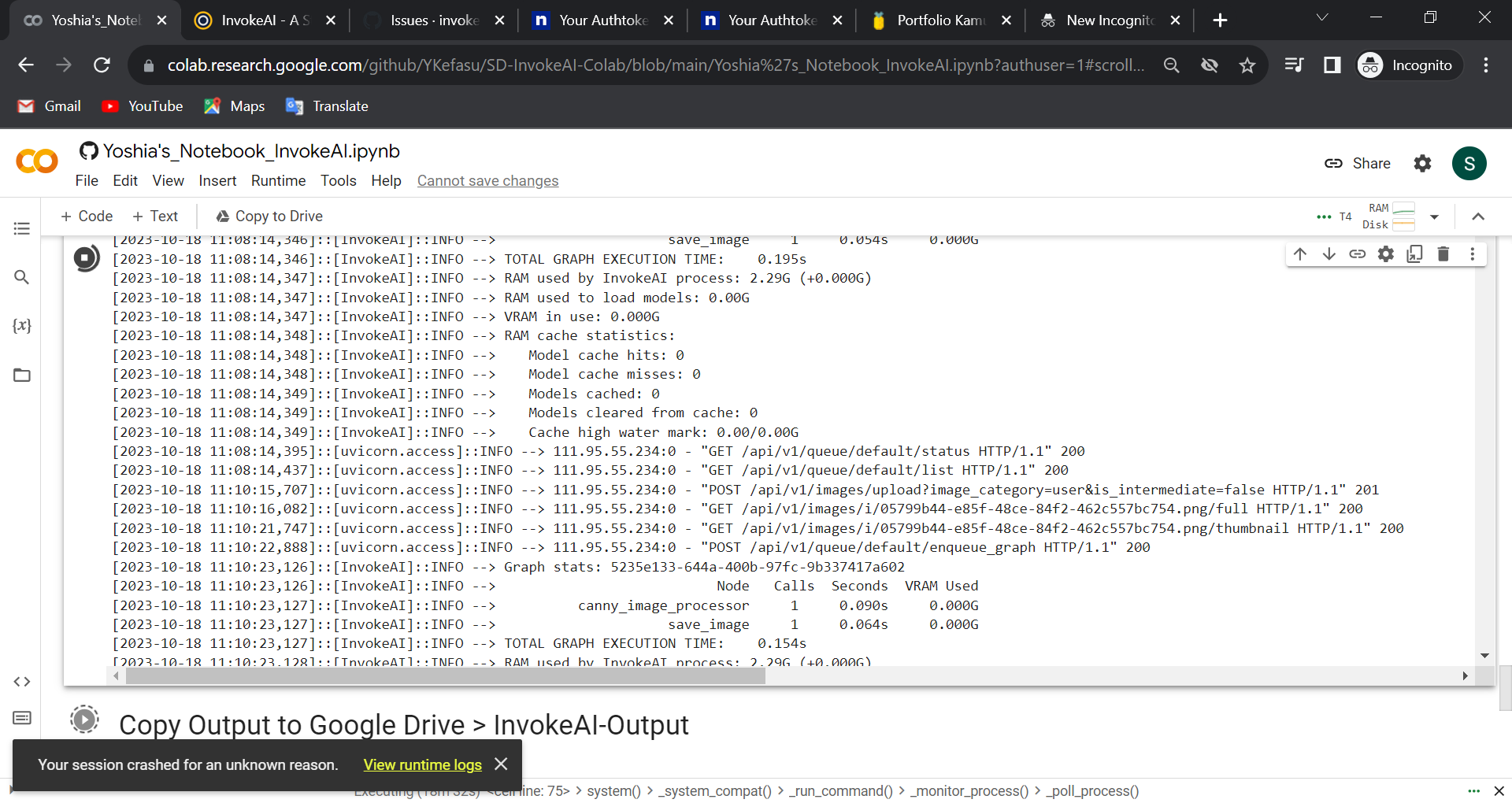 [bug]: ControlNet Error · Issue #4943 · invoke-ai/InvokeAI · GitHub