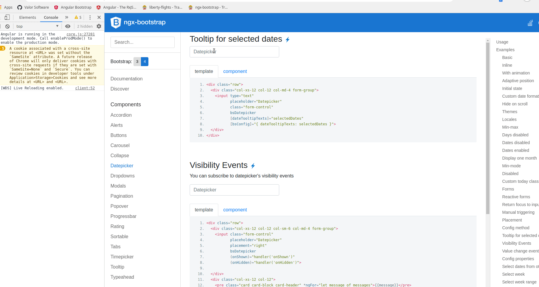 Display tooltip on selected date in datepicker · Issue #5693 · valor-software/ngx-bootstrap · GitHub