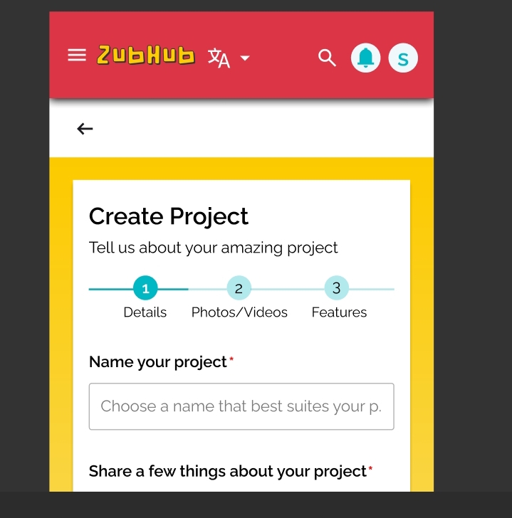 Back icon in create project screen does not function in mobile · Issue #846 · unstructuredstudio ...