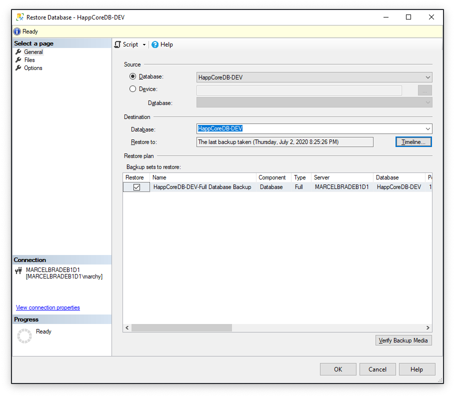 Add ability to restore to a specific time/date (ie: equivalent to ...