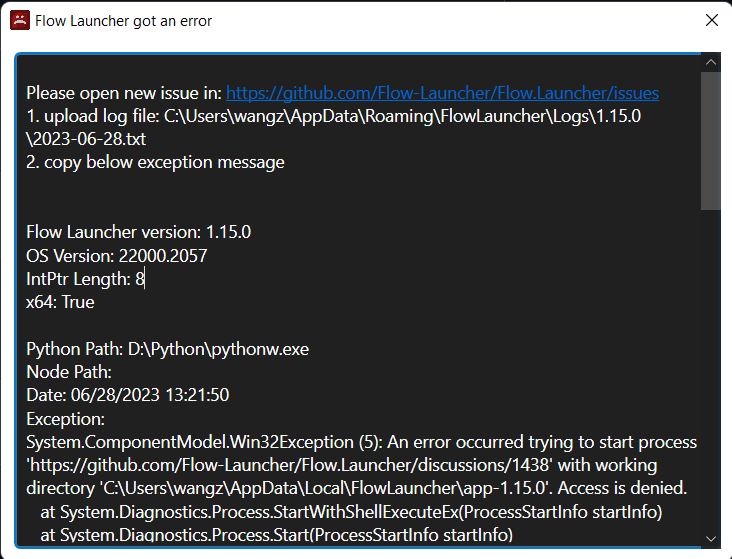 BUG: UNABLE TO FURTHER MODIFY APPEARANCE · Issue #2206 · Flow-Launcher/Flow.Launcher · GitHub