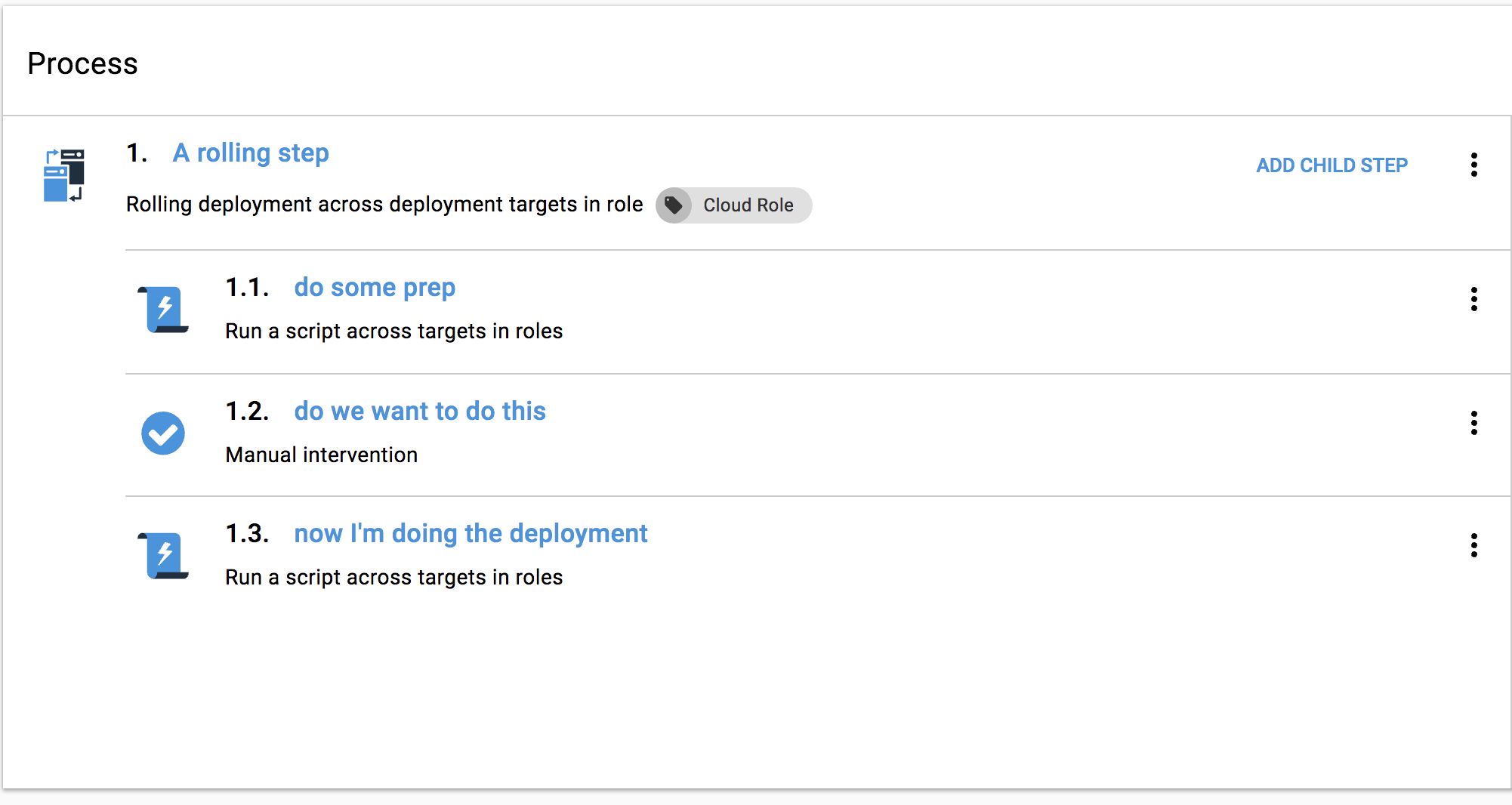 Manual intervention action followed by package action in child steps won't work on external ...