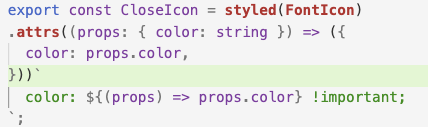 Using .attrs() without a template literal would break highlight · Issue #212 · styled-components ...