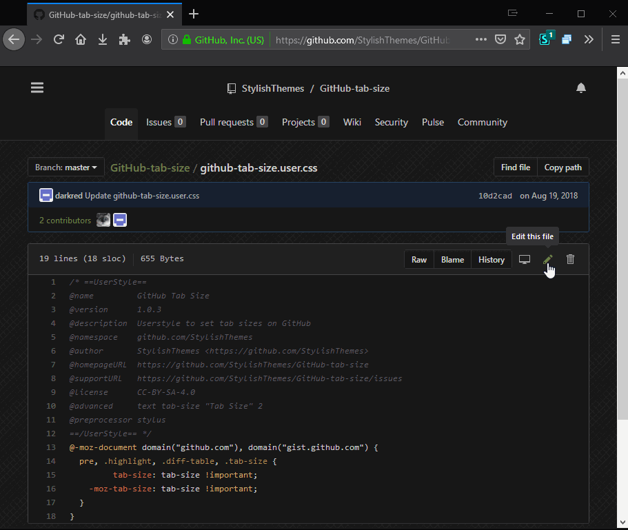 Firefox opening raw HTML when editing usercss · Issue #750 · openstyles ...