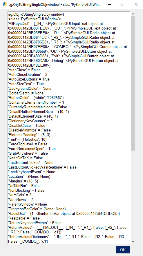 [ANNOUNCEMENT - NEW FEATURE] PySimpleGUI Debugger - now called ...