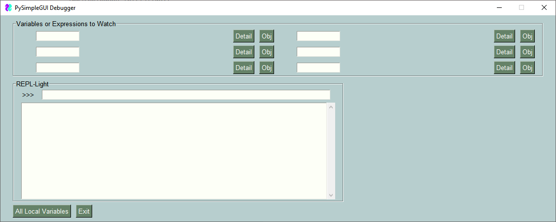 [ANNOUNCEMENT - NEW FEATURE] PySimpleGUI Debugger - now called ...
