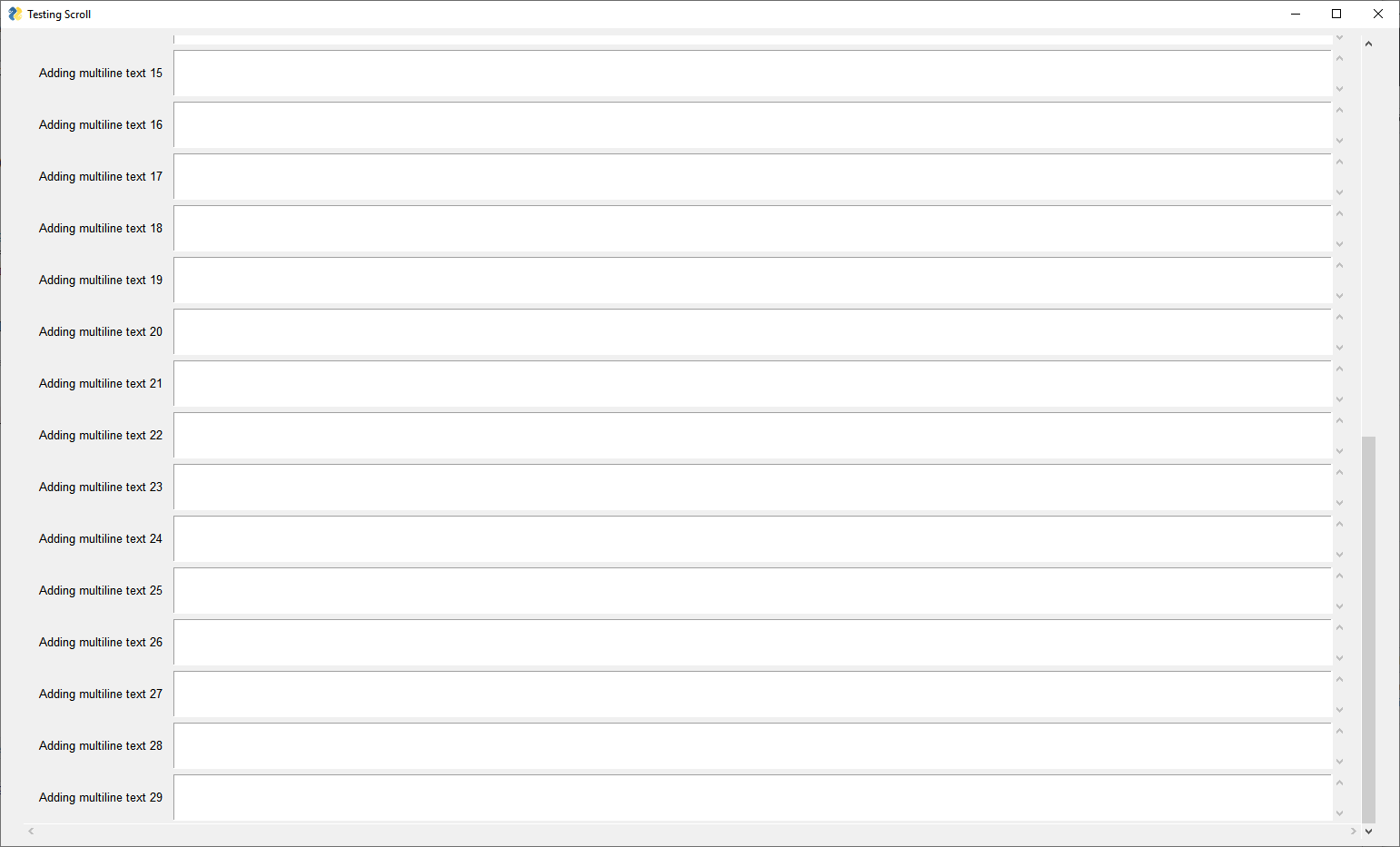 [PySimpleGUI - Mac] Scrollable column unable to expand to bottom ...