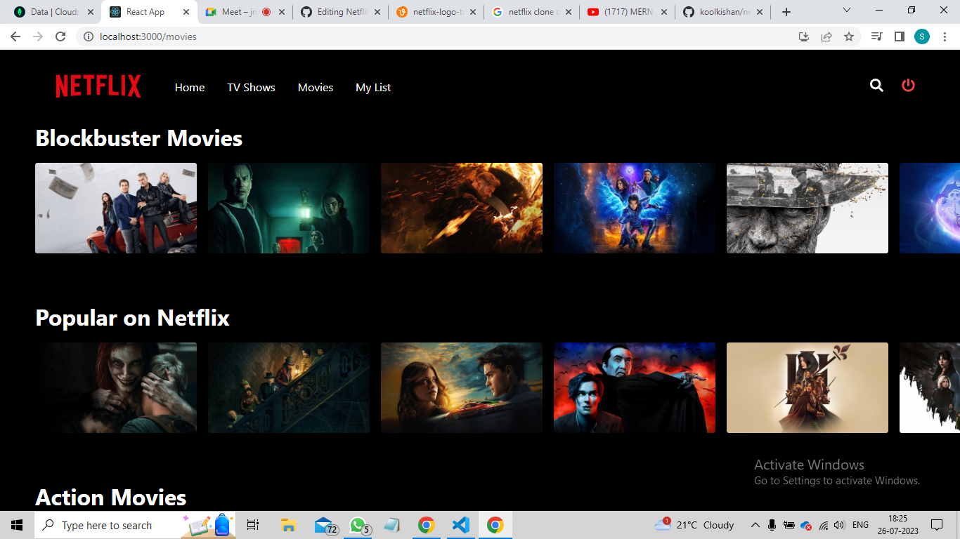 GitHub - Shrinath-kashid/Netflix-clone