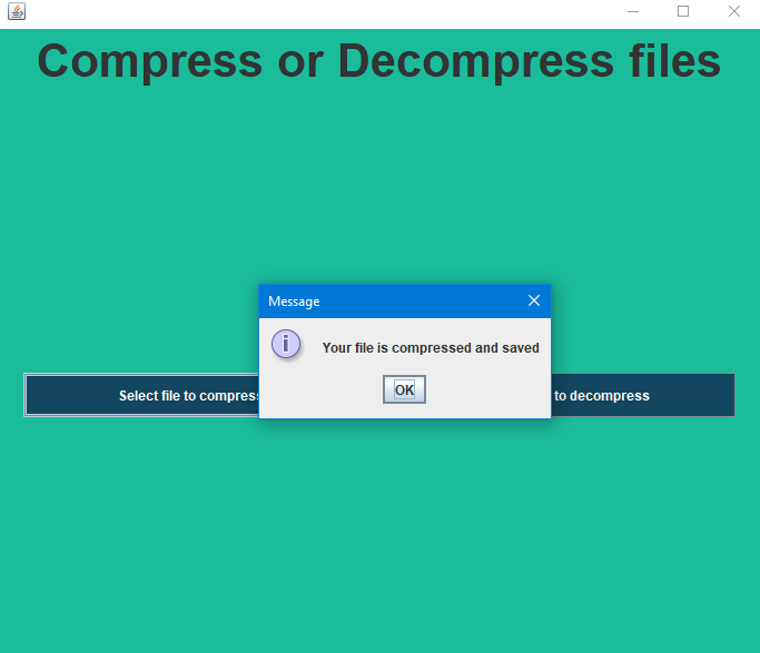 Github Divyashreegovindan25compressdecompress The Objective Of The Project Is To Compress