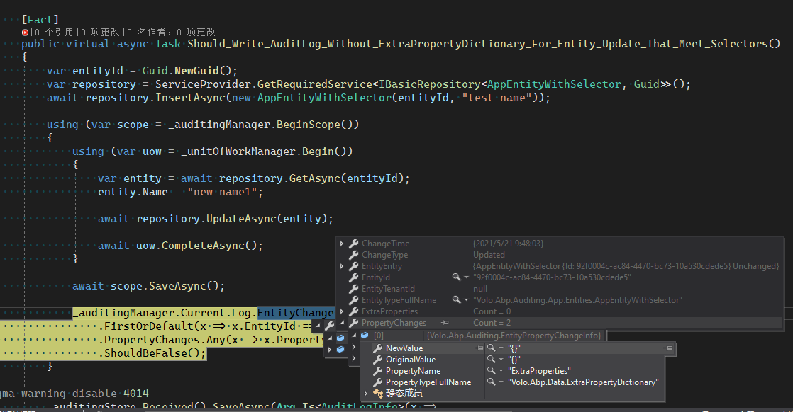 Auditing: EntityHistoryHelper ExtraProperties field compare question · Issue #9113 ...
