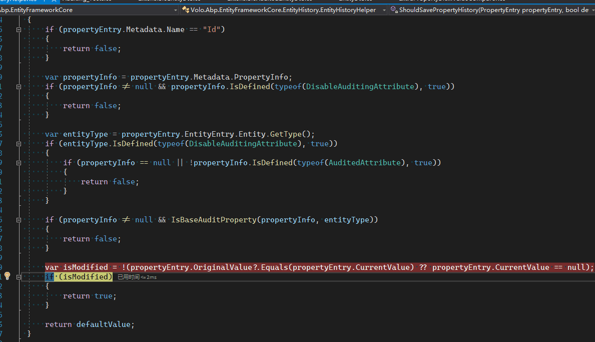 Auditing: EntityHistoryHelper ExtraProperties field compare question · Issue #9113 ...