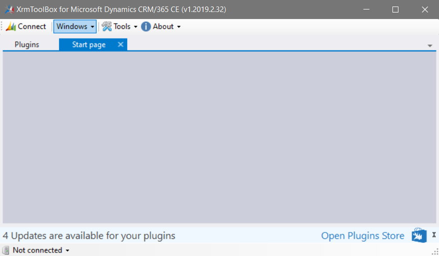 blank screen · Issue #861 · MscrmTools/XrmToolBox · GitHub