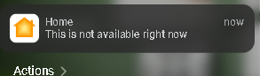 [Bug]: Home app saying "this is not available right now" · Issue #700 ...