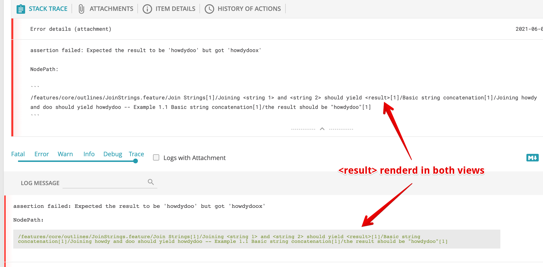 Project settings: Apply Markdown options for all logs on the project ...