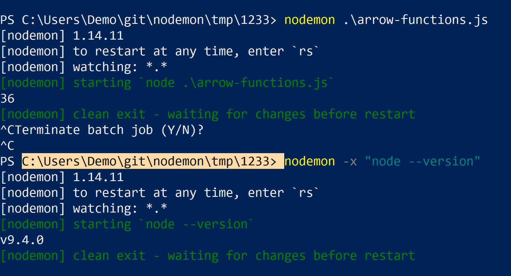 nodemon doesn't accept filename having hyphen [-] · Issue #1233 · remy/nodemon · GitHub