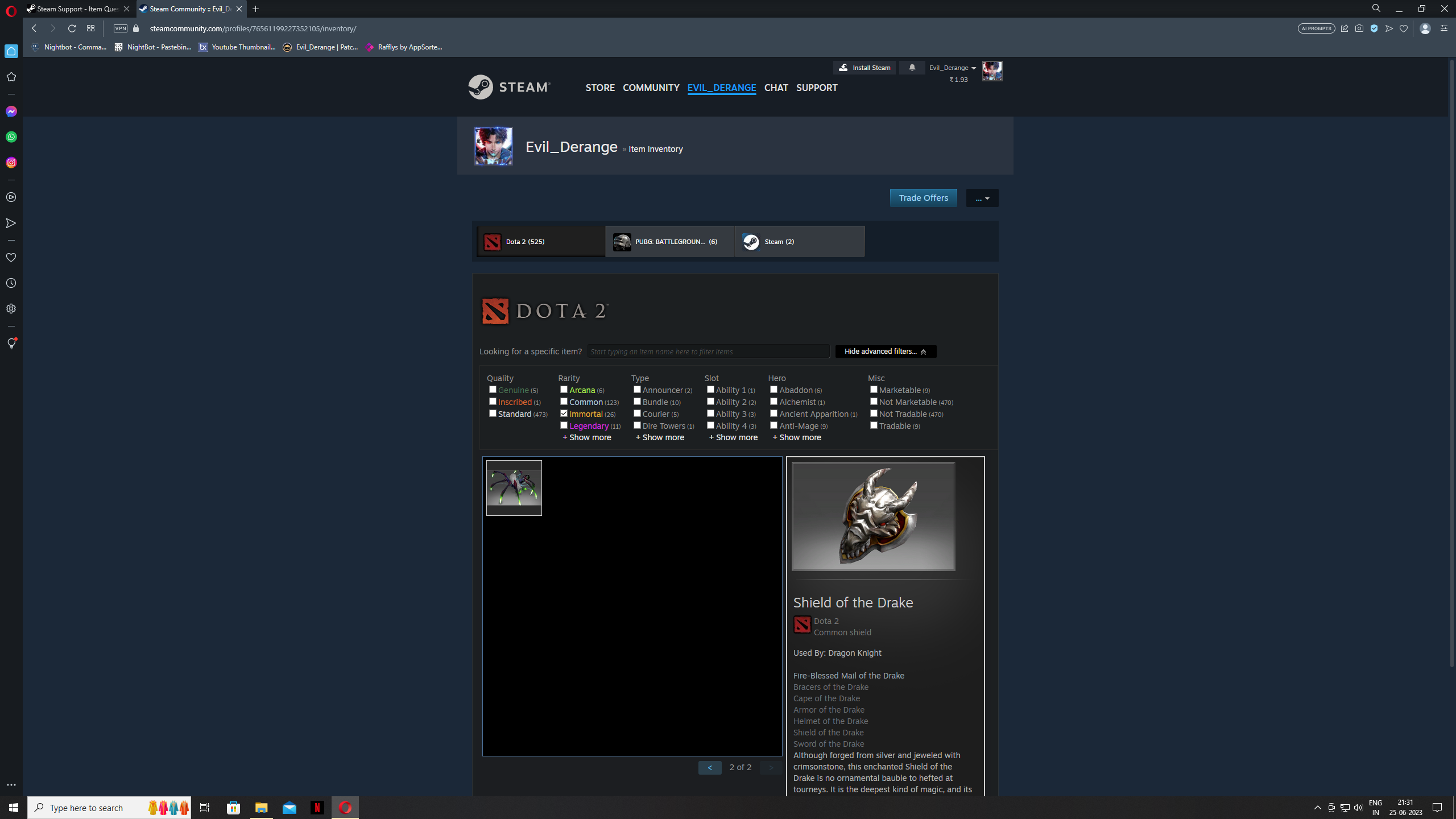 Missing DOTA 2 immortal items regarding · Issue #9885 · ValveSoftware/Dota2-Gameplay · GitHub