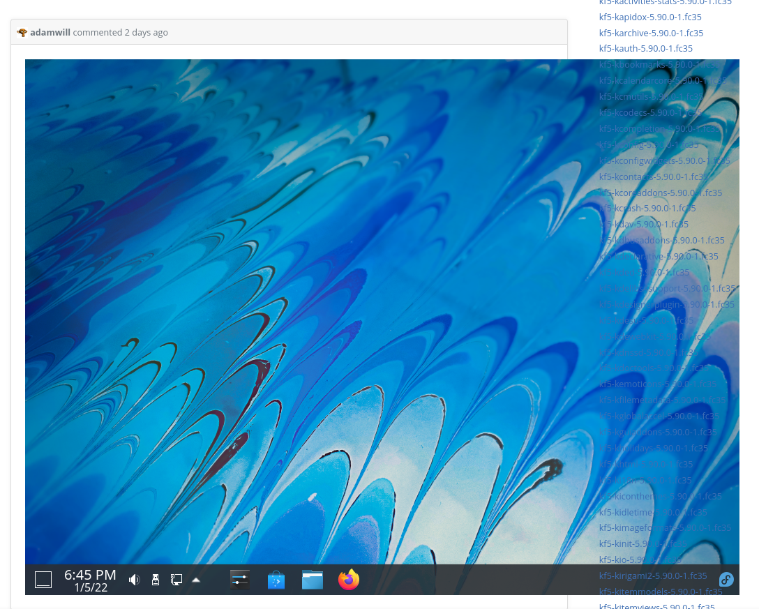 [Bug] Image width exceeds comment box · Issue #4327 · fedora-infra/bodhi · GitHub