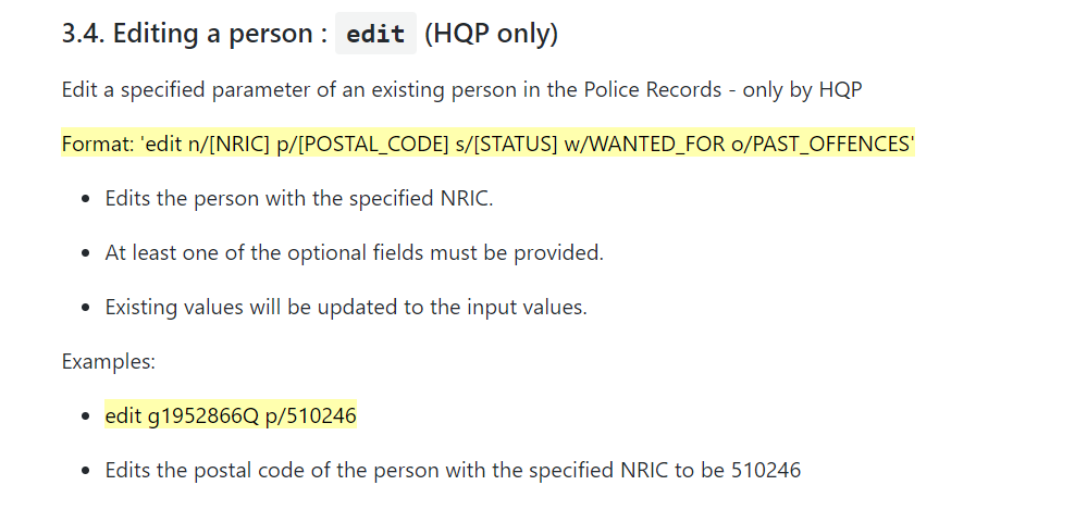 `edit` inconsistent between `Format:` and `Example:` · Issue #191 · CS2113-AY1819S1-F10-3/main ...