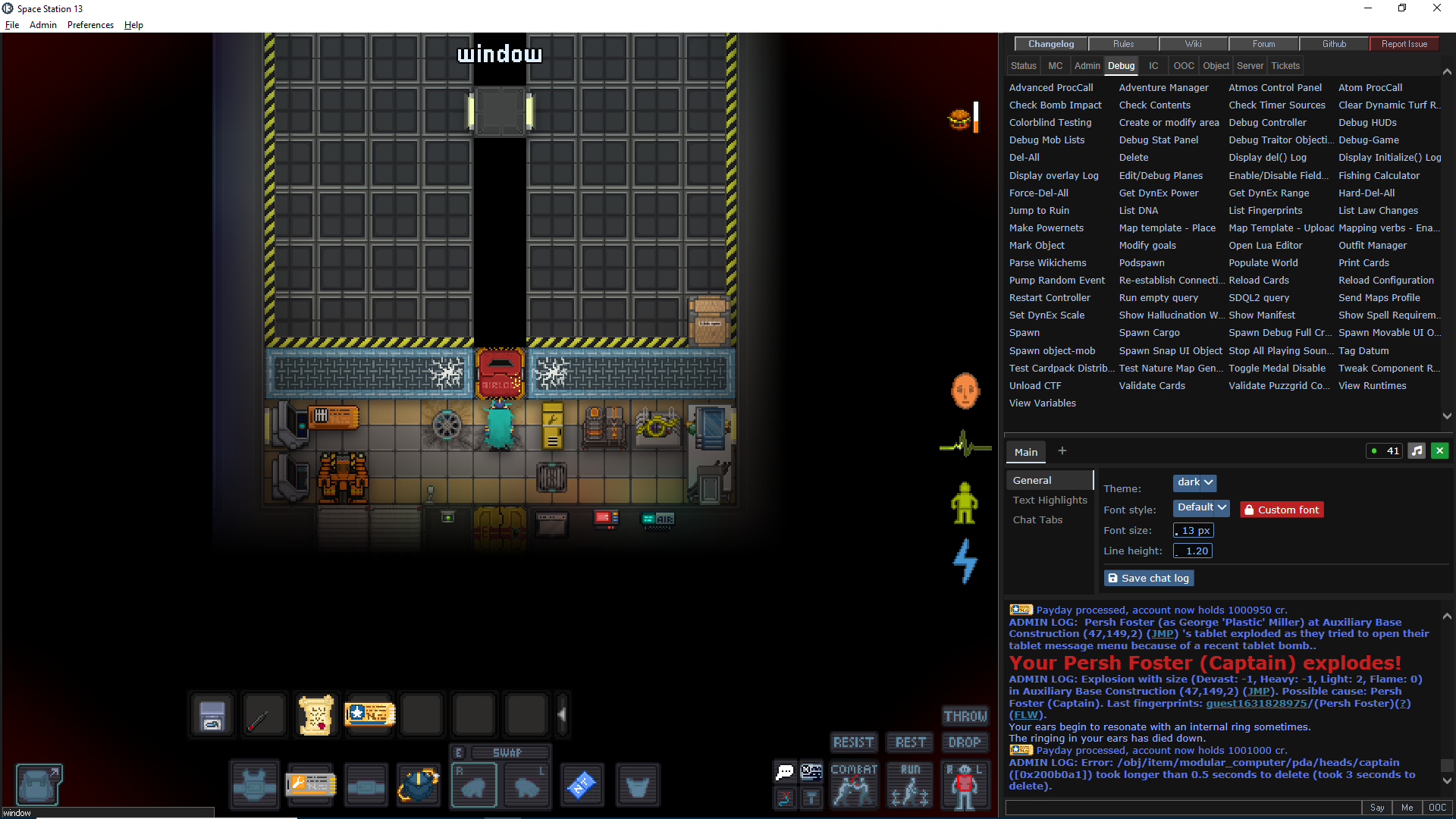 Space Station 13 Controls