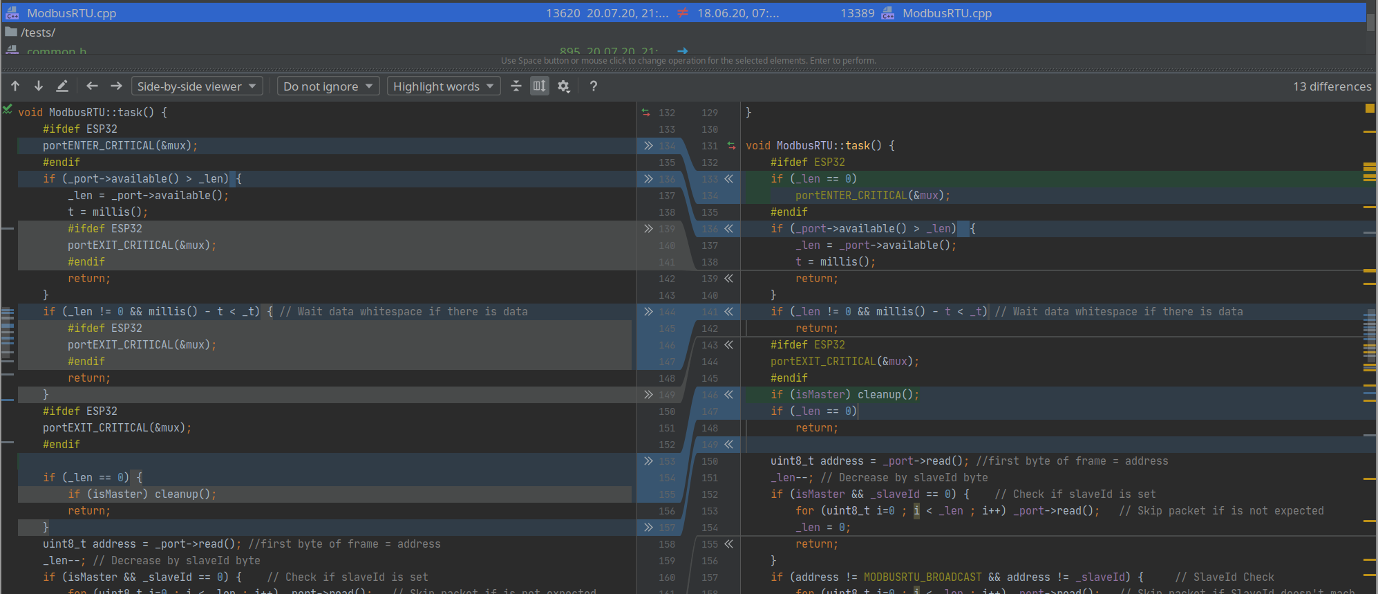 RTU on ESP32 not working reliable if mb.task is called too often · Issue #55 · emelianov/modbus ...