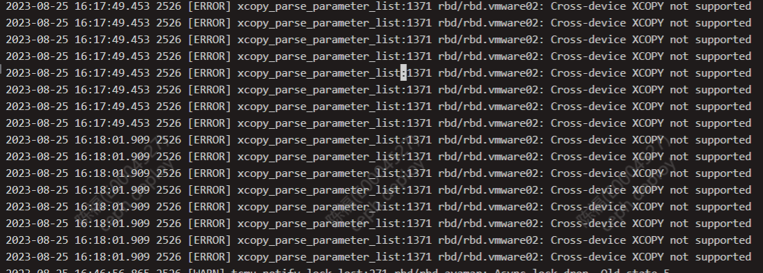 Cross-device XCOPY not supported · Issue #698 · open-iscsi/tcmu-runner · GitHub