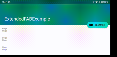 [ExtendedFloatingActionButton] Make unexpected movements in cooperation with CollapsingToolbar ...