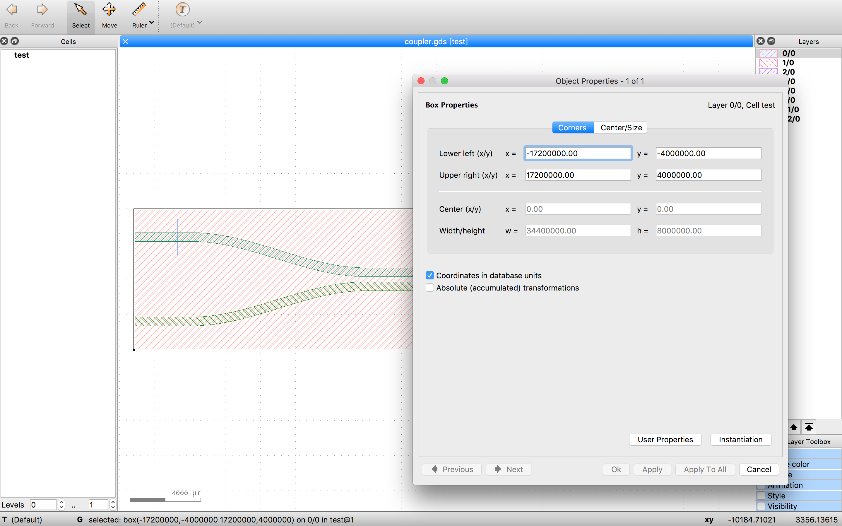 Inconsistent length scale of imported coupler.gds in MEEP · Issue #555 · NanoComp/meep · GitHub
