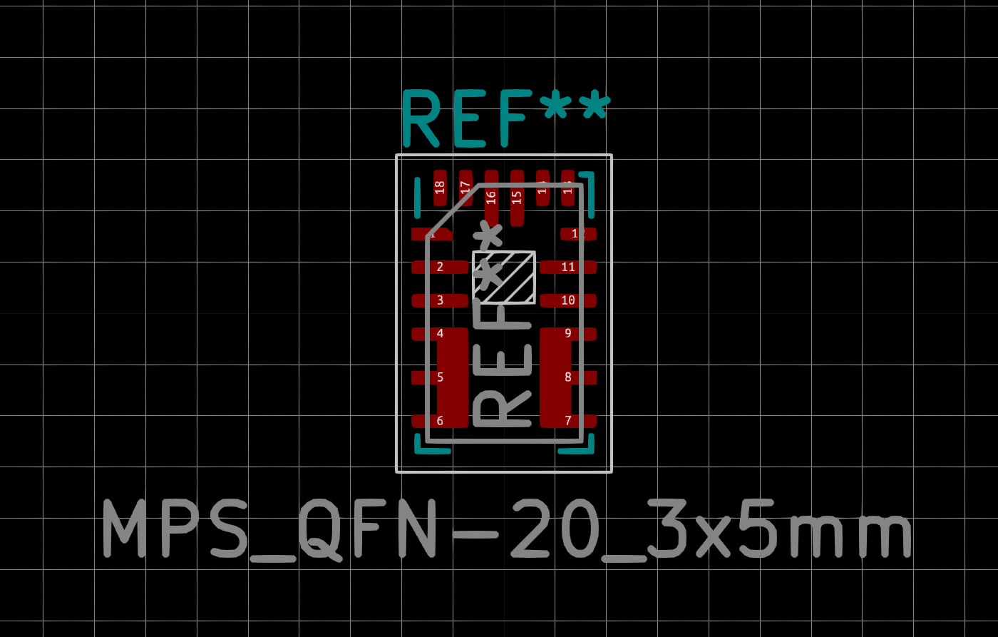 Add monolithic power QFN-20 3x5mm (!1483) · Merge requests · KiCad ...
