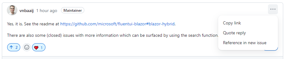 Is Fluent Ui Blazor Usable In Mauiblazor Hybrids · Microsoft Fluentui Blazor · Discussion 474 