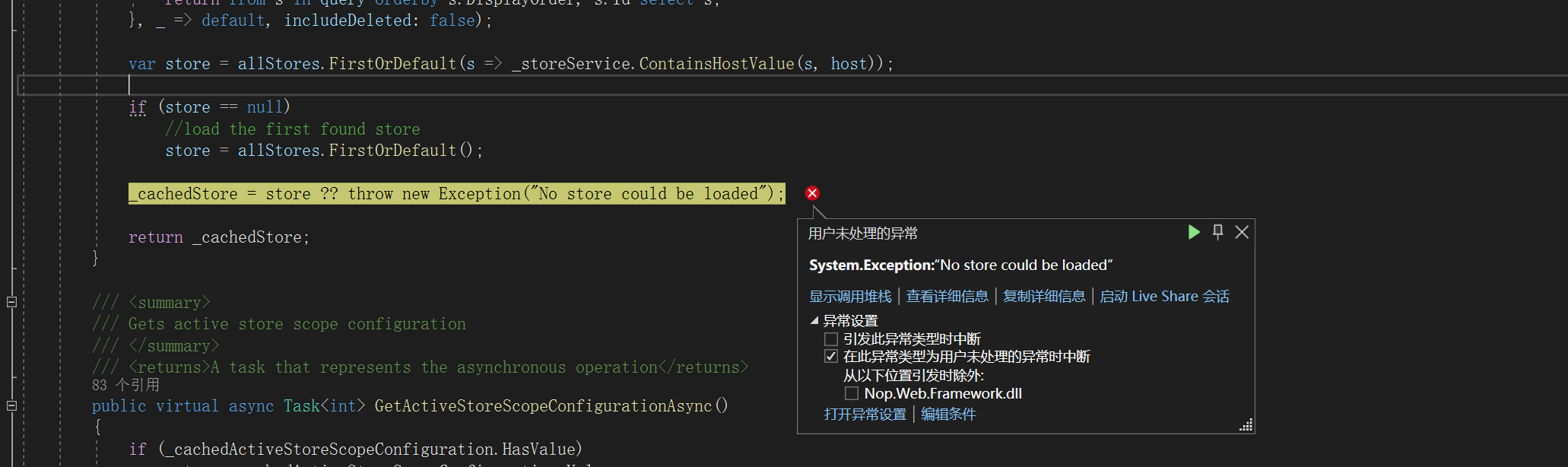 The source code cannot running · Issue #6736 · nopSolutions/nopCommerce · GitHub