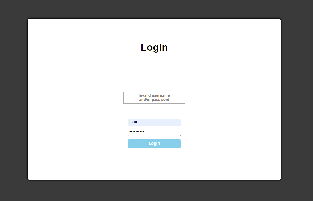 GitHub - Ishirastogi/login-form