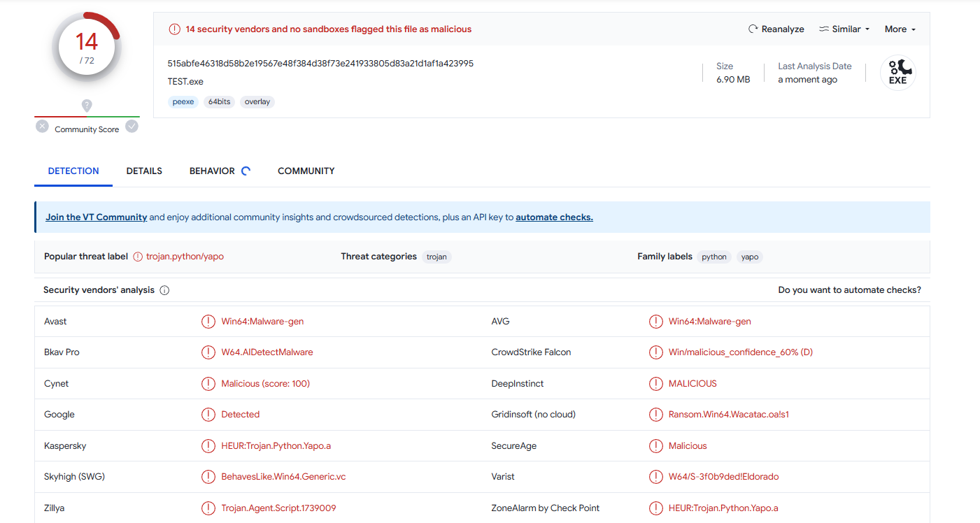 Detections · Issue #17 · Blank-c/BlankOBF · GitHub
