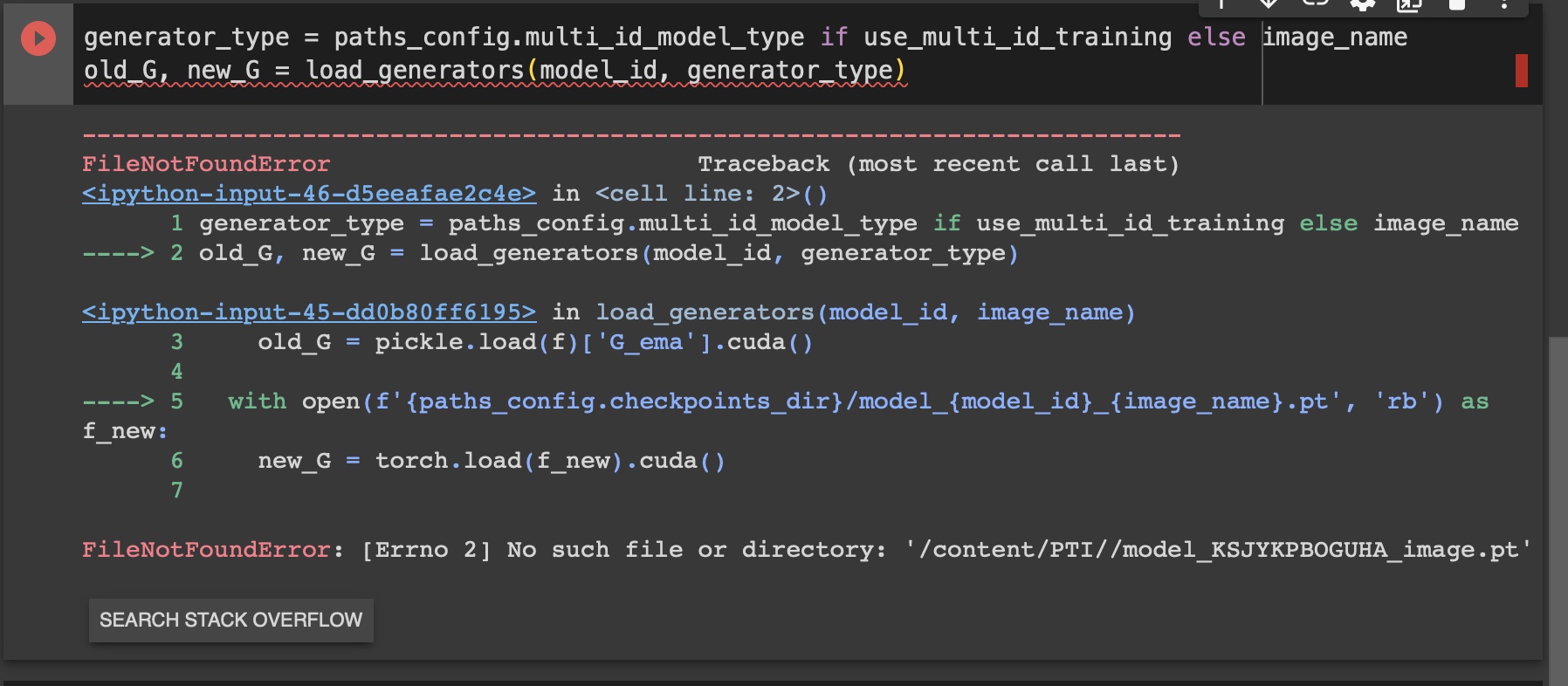 Using custom images, creating a custom PTI results in loading error · Issue #75 · XingangPan ...