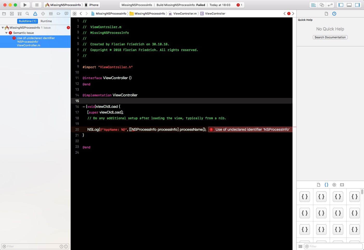 Use of undeclared identifier 'NSProcessInfo' · Issue #975 · CocoaLumberjack/CocoaLumberjack · GitHub