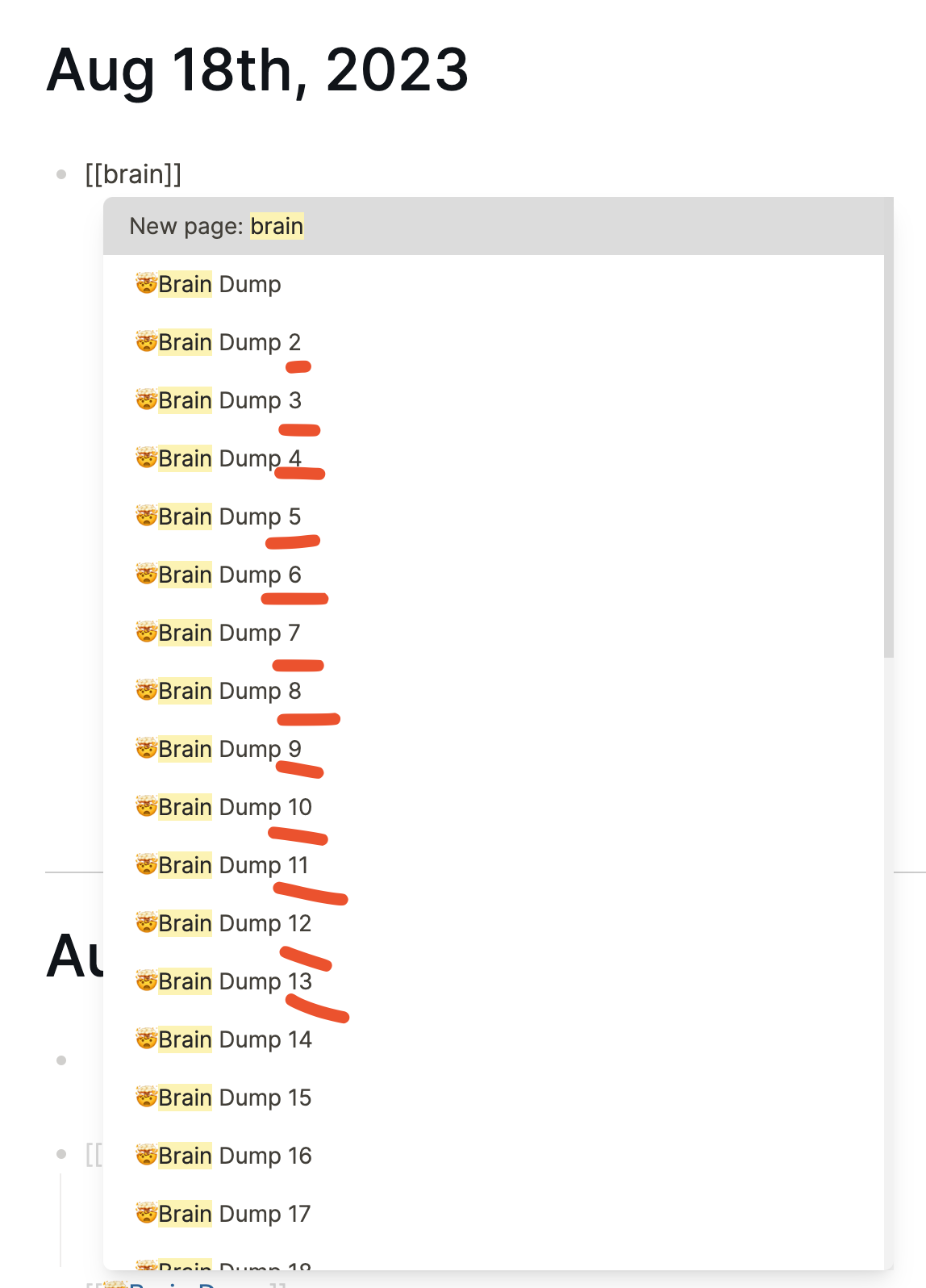 Duplicating Same Page Adding Numbers At The End · Issue 10048 · Logseq 