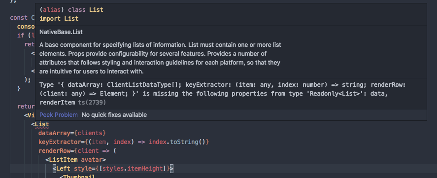 'keyExtractor' does not exist on type · Issue #2900 · GeekyAnts ...