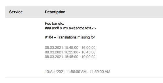 PDF generation failes for some invoices: Specification mandate value for attribute vehicles at ...