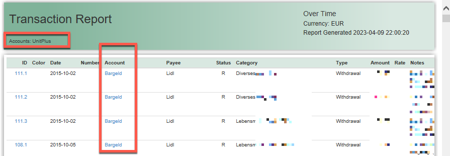 Range options in transaction filter have no effect · Issue #5813 ...