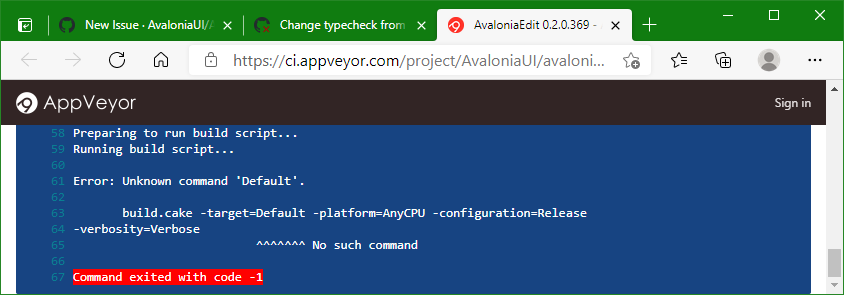build script failure · Issue #131 · AvaloniaUI/AvaloniaEdit · GitHub