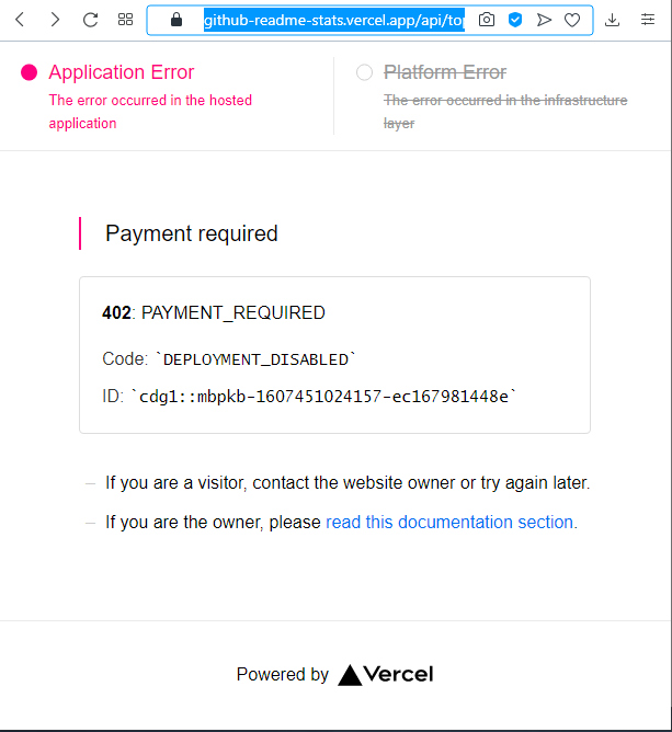 PAYMENT_REQUIRED? · Issue #684 · anuraghazra/github-readme-stats · GitHub