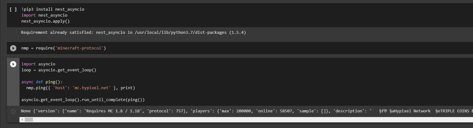 async functions don't work for python example. · Issue #2403 · PrismarineJS/mineflayer · GitHub