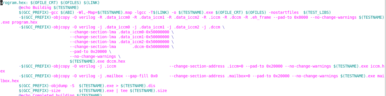 support: Makefile script update for changes in memory view · Issue #217 · chipsalliance/caliptra ...