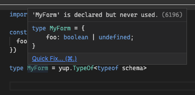 Yup.InferType on nullable and required · Issue #1460 · jquense/yup · GitHub