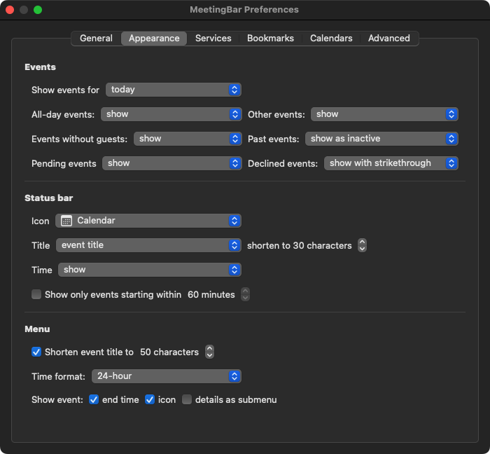 Bug Meeting Titles Arent Shown In Menu Bar Or Notifications Just Meeting · Issue 621