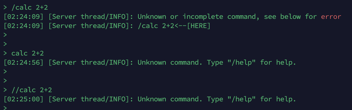[1.16.5] Double slash commands in mods are not supported · Issue #654 · Luohuayu/CatServer · GitHub