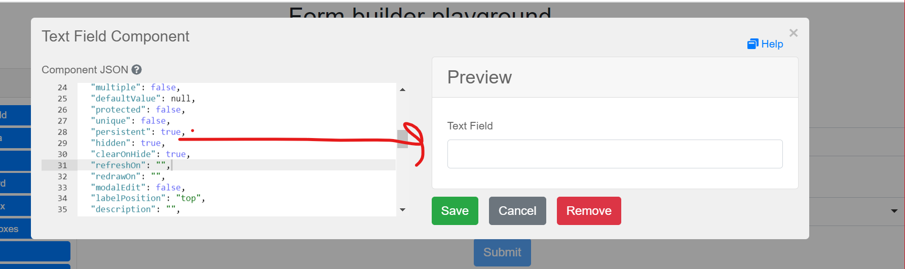Hidden Key Not Working · Issue 515 · Formio React · Github