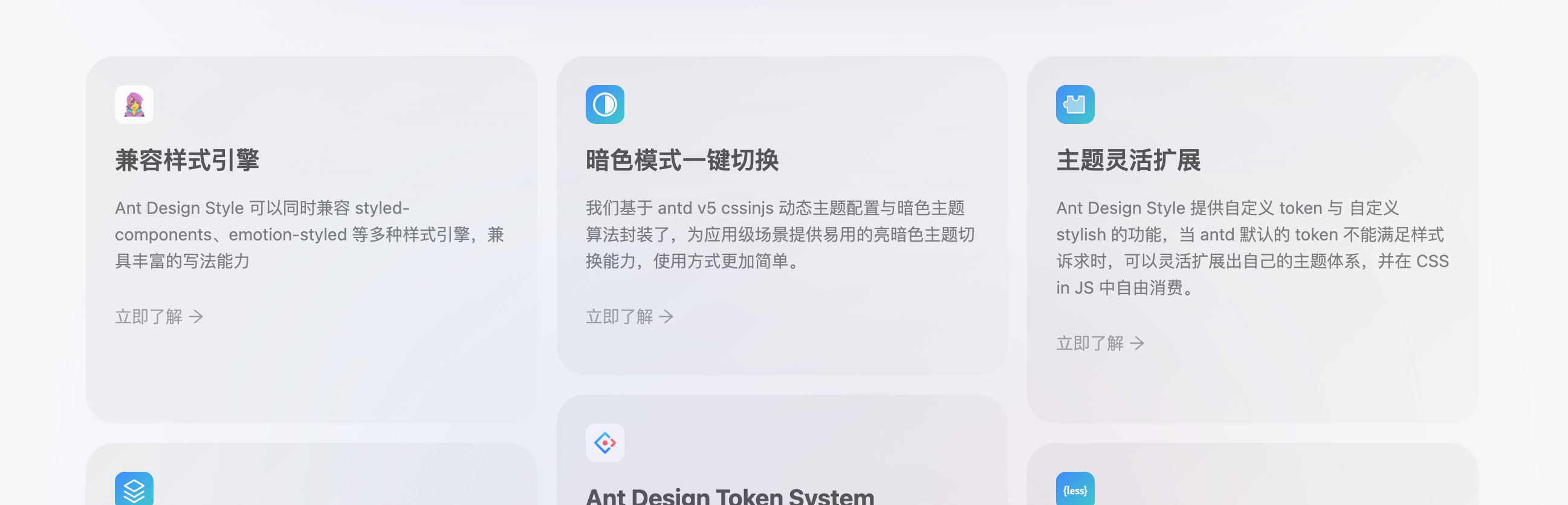 🧐 问题 官网首页中特性说明卡片的交互是否符合预期? · Issue 101 · Ant Designantd Style · Github