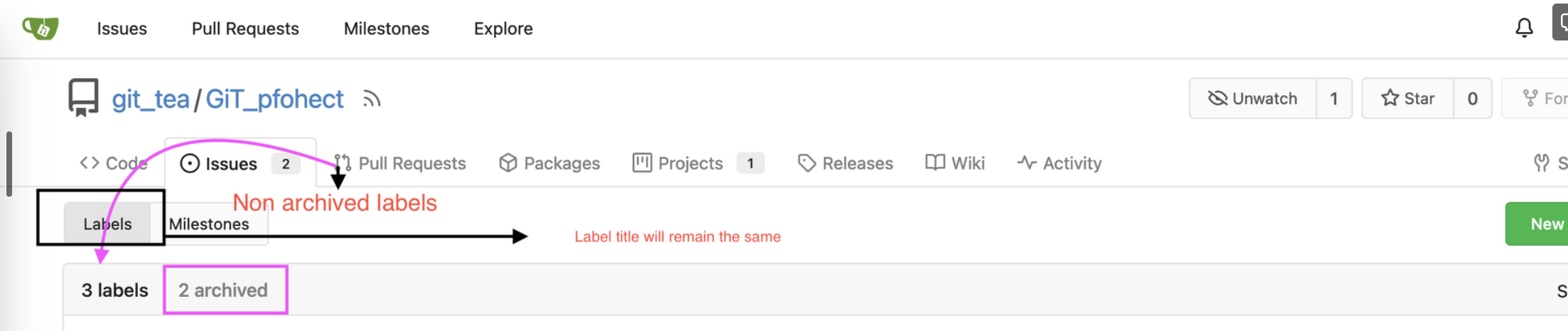 Archive labels · Issue #25237 · go-gitea/gitea · GitHub