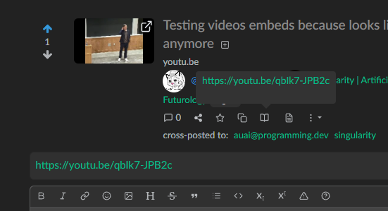 Expand video embeds by default because it's difficult to access video for an average user ...