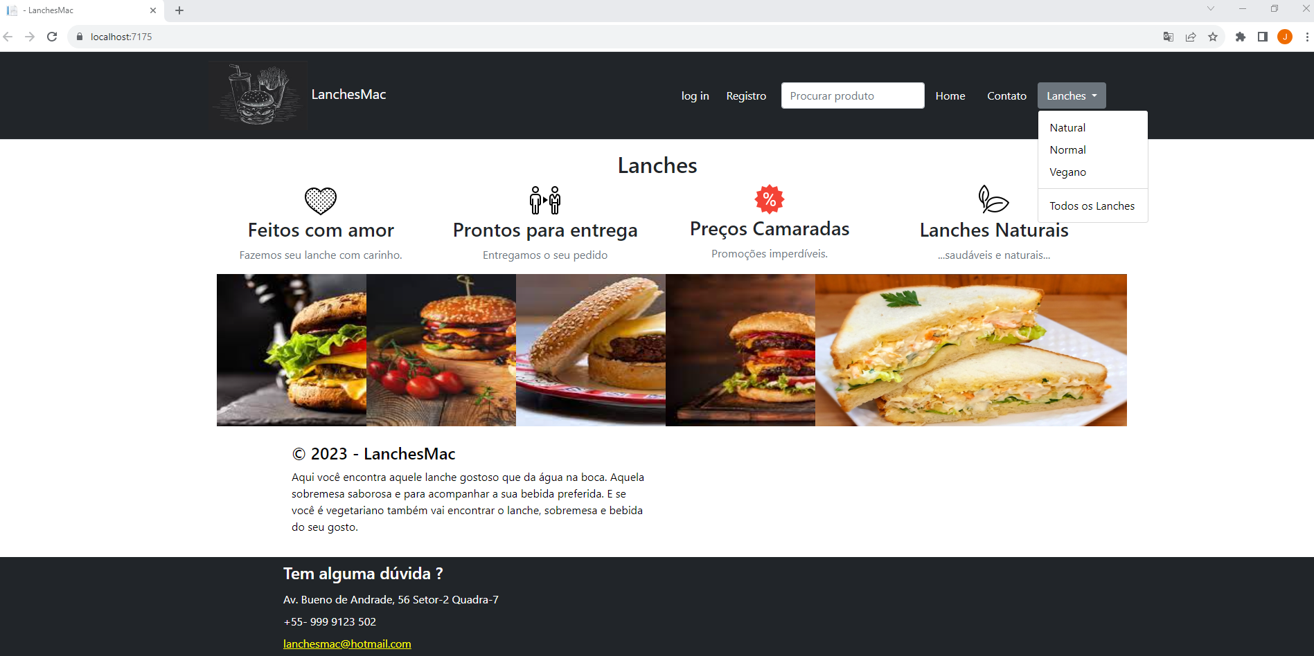 GitHub - JenifferBitancort/SiteVenda_Lanches: Site completo de venda de lanches
